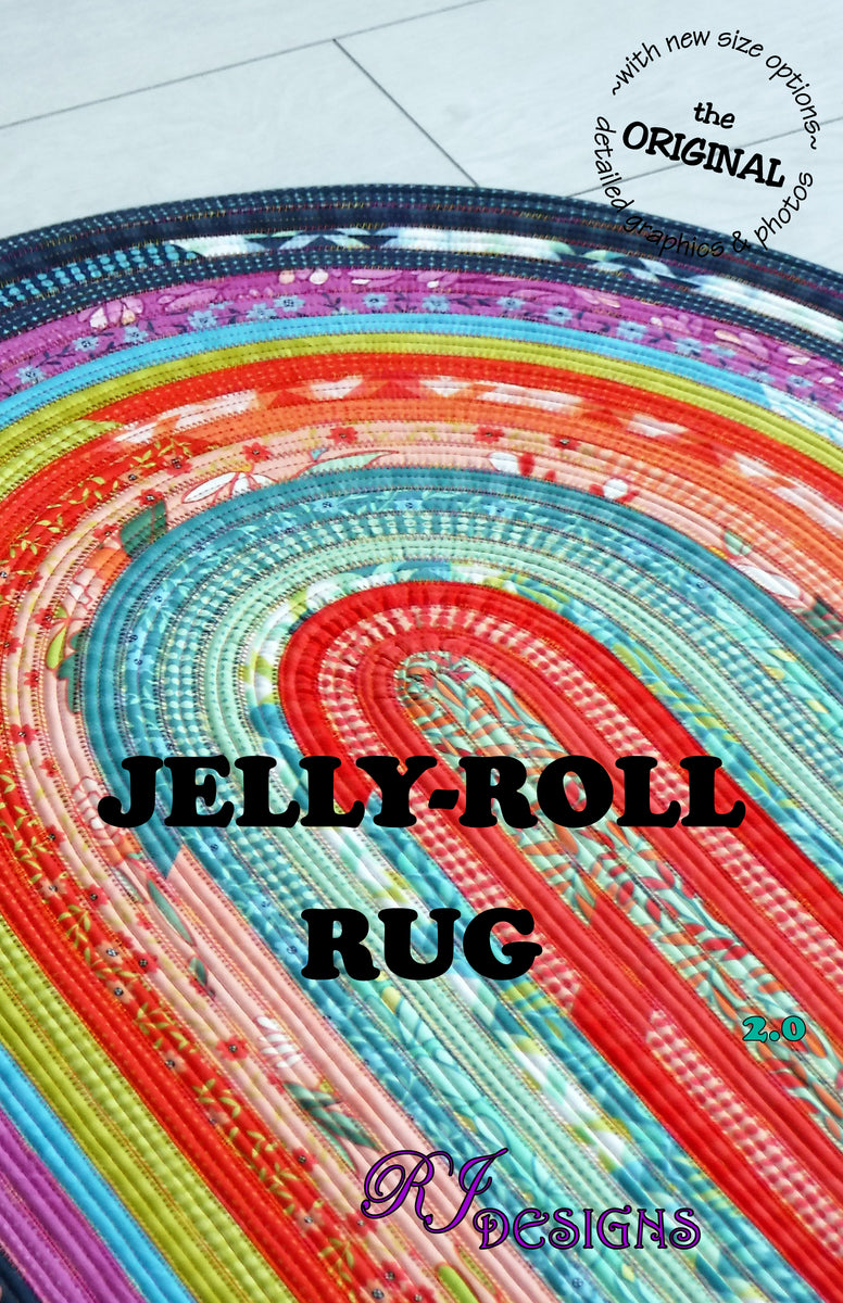 Jelly-Roll Rug (PDF pattern) *updated – RJ Designs / RomaQuilts