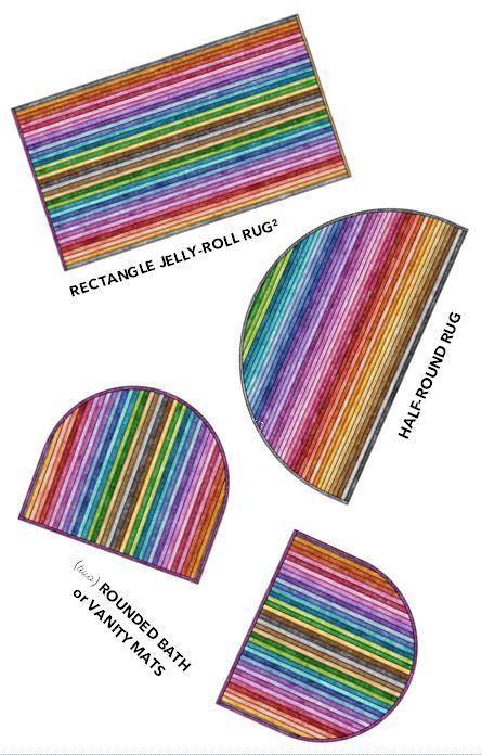 Jelly-Roll Rug2-- Expanded Edition 2022 (paper pattern) – RJ Designs ...